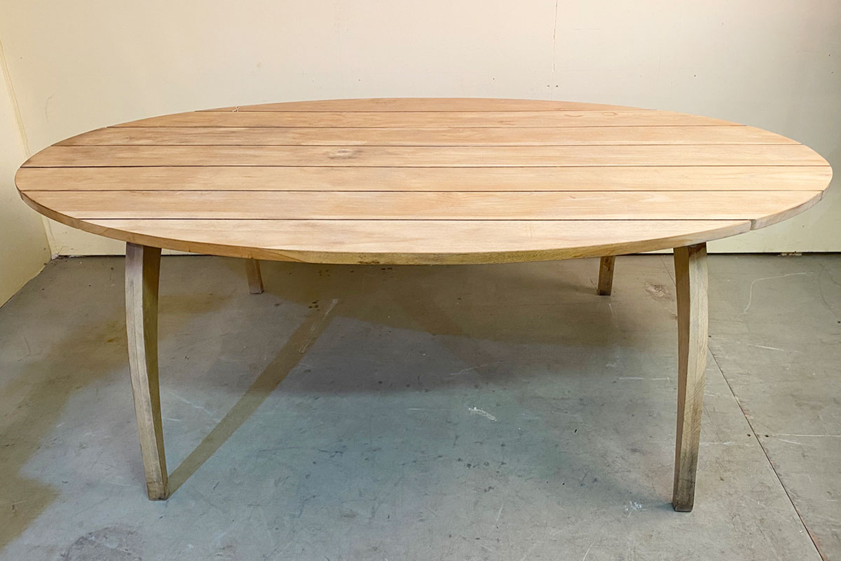 Classic Gallery - Teakholz Tisch, massiv, oval